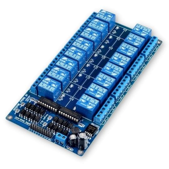 Modul Arduino cu 16 Relee 12V, Optoizolare, Control Direct prin Semnal ...