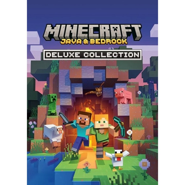 Licenta Joc Minecraft Java & Bedrock Edition Deluxe Edition Pc ...