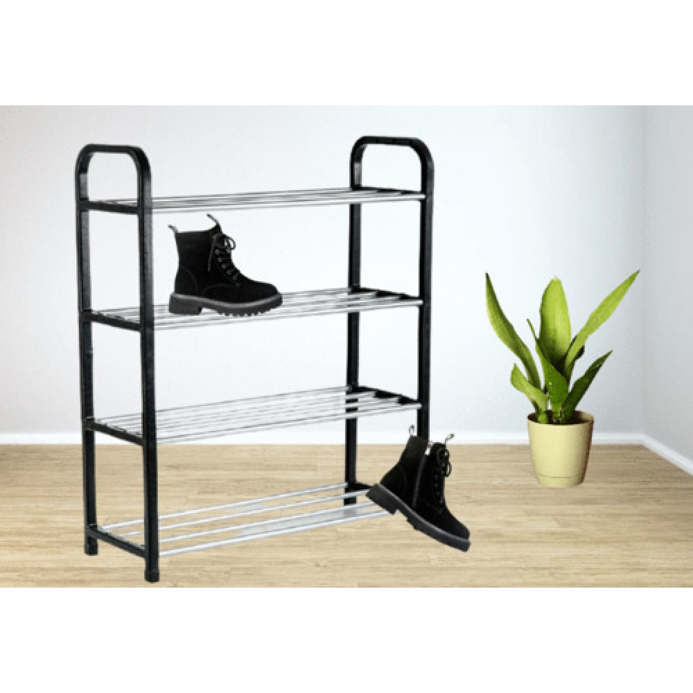 Pantofar tip raft, 4 nivele, Negru, Pentru Incaltaminte, 60*43*19 cm ...