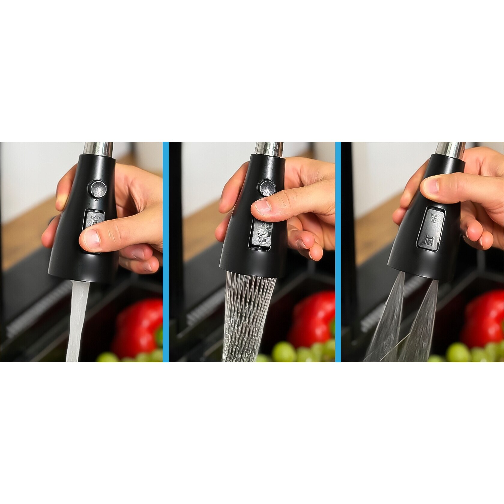 Set chiuveta bucatarie multifunctionala, TECHGLOBE, baterie cu dus ...