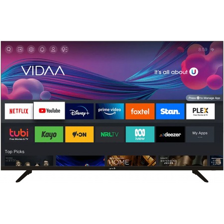 Телевизор ARIELLI QLED55N215VDA SMART, 4K ULTRA HD, VIDAA, черен - eMAG.bg