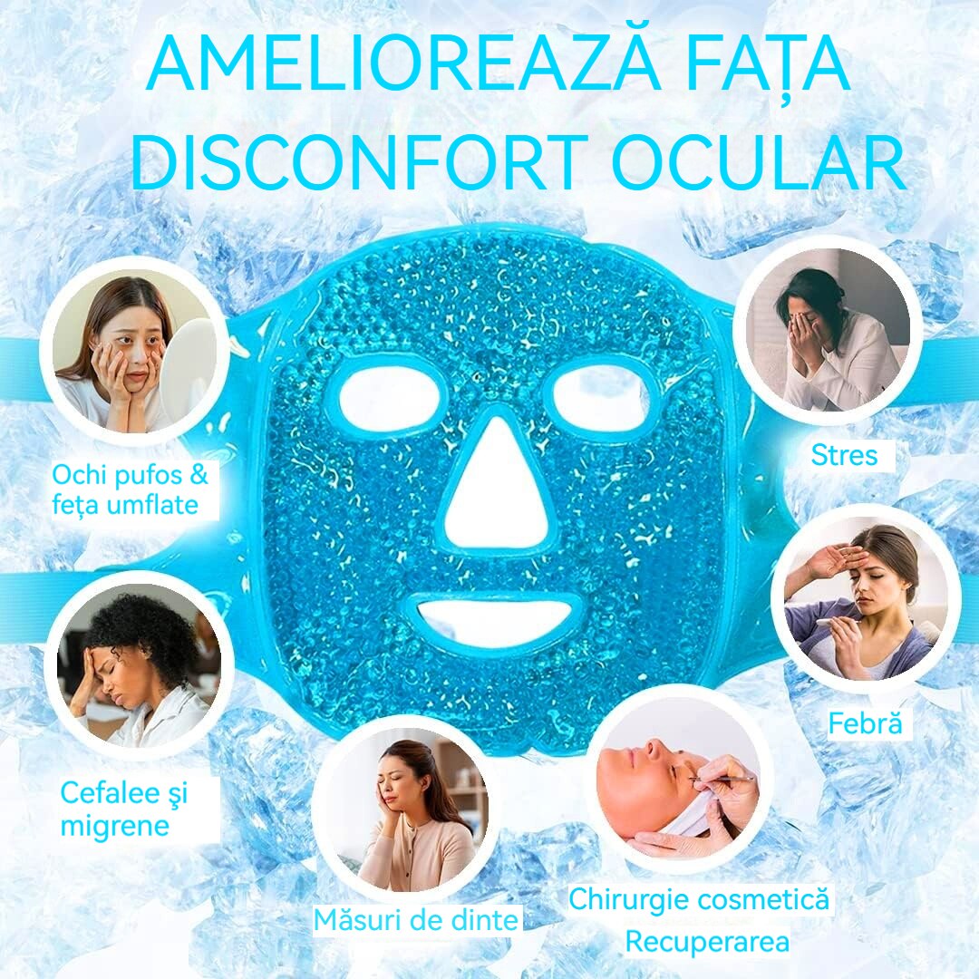 Masca de gheata reutilizabila pentru fata, Hoyecl, terapie avansata cu ...