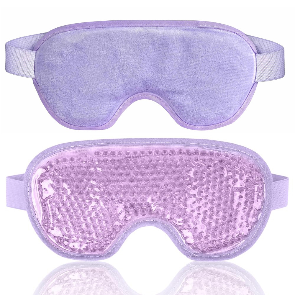 Masca de ochi cu gel rece, Hoyecl, reutilizabila, pentru ochi umflati ...