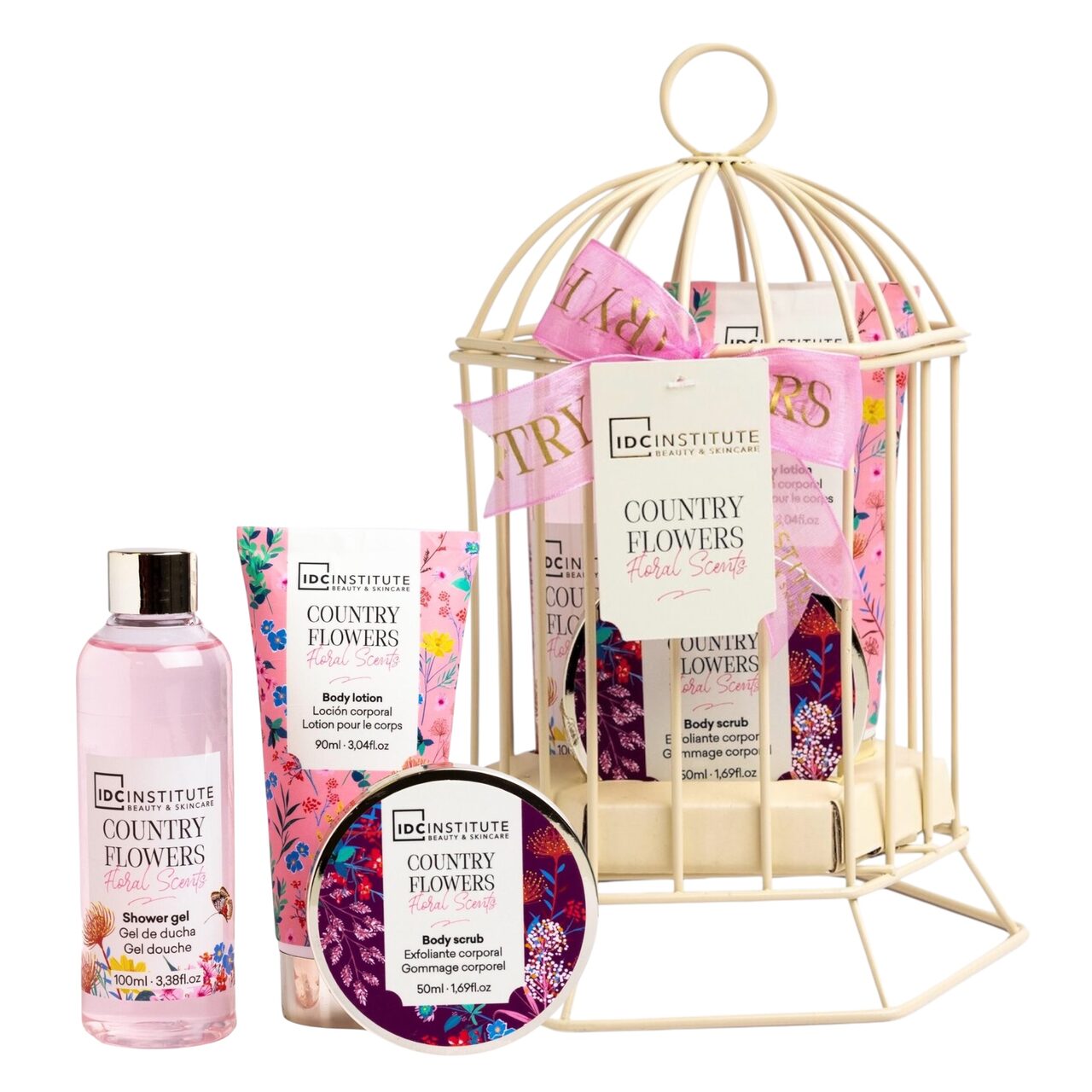 Set 3 produse de ingrijire Country Flower, Colivie, IDC Institute 56233 ...