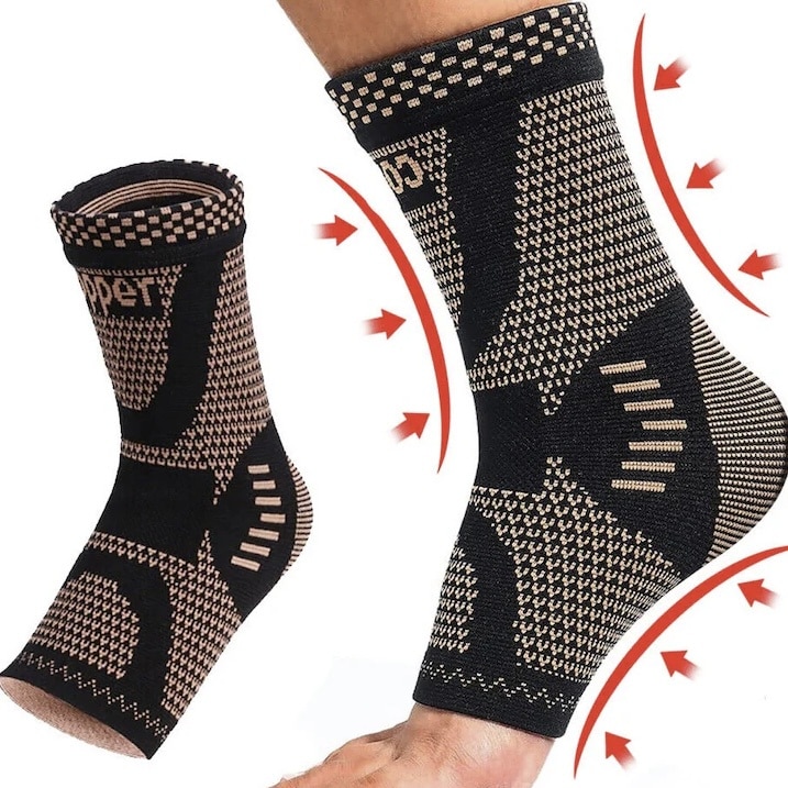 Set Glezniera Elastica tip soseta cu Fir de Cupru, reduce durerea ...