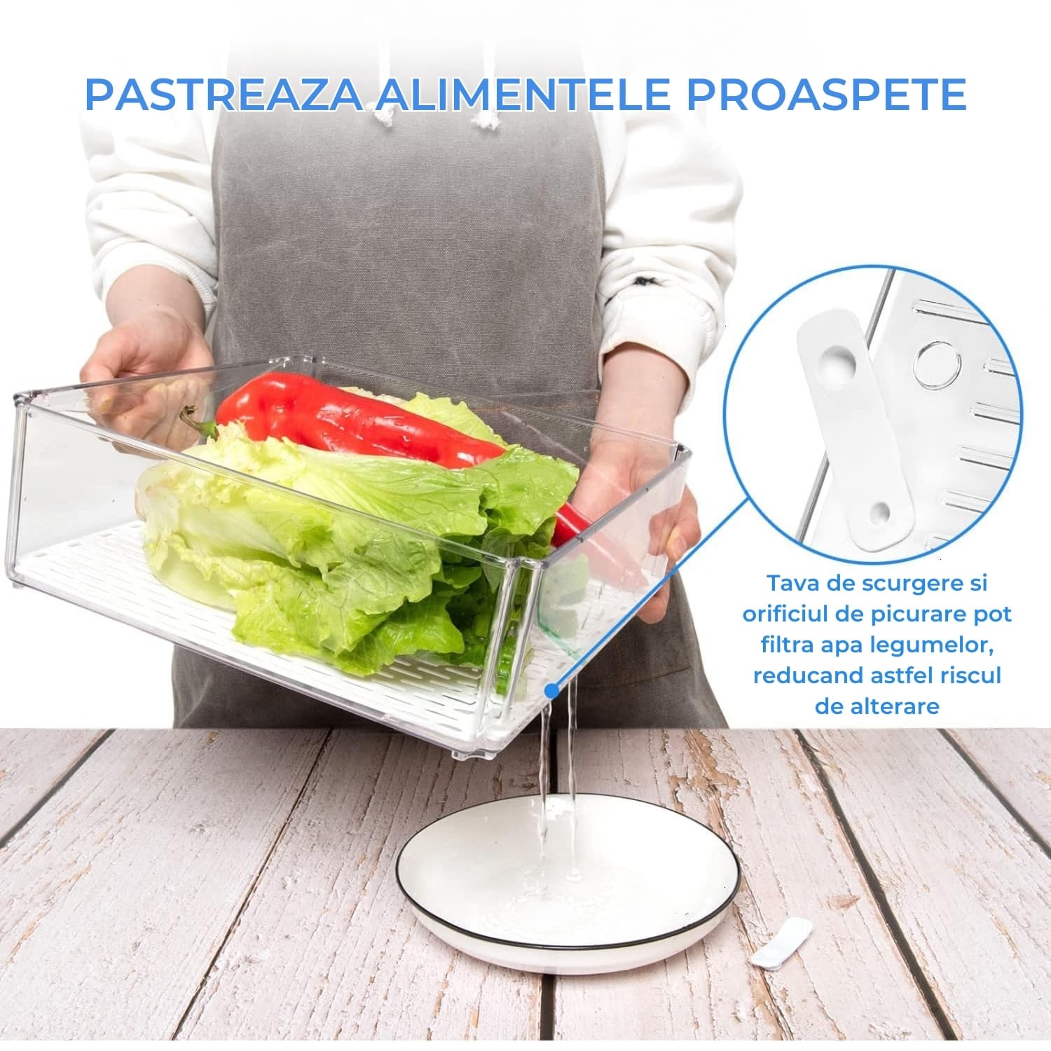 Set 10 Cutii Depozitare Elindor® Organizator pentru Bucatarie si Baie ...