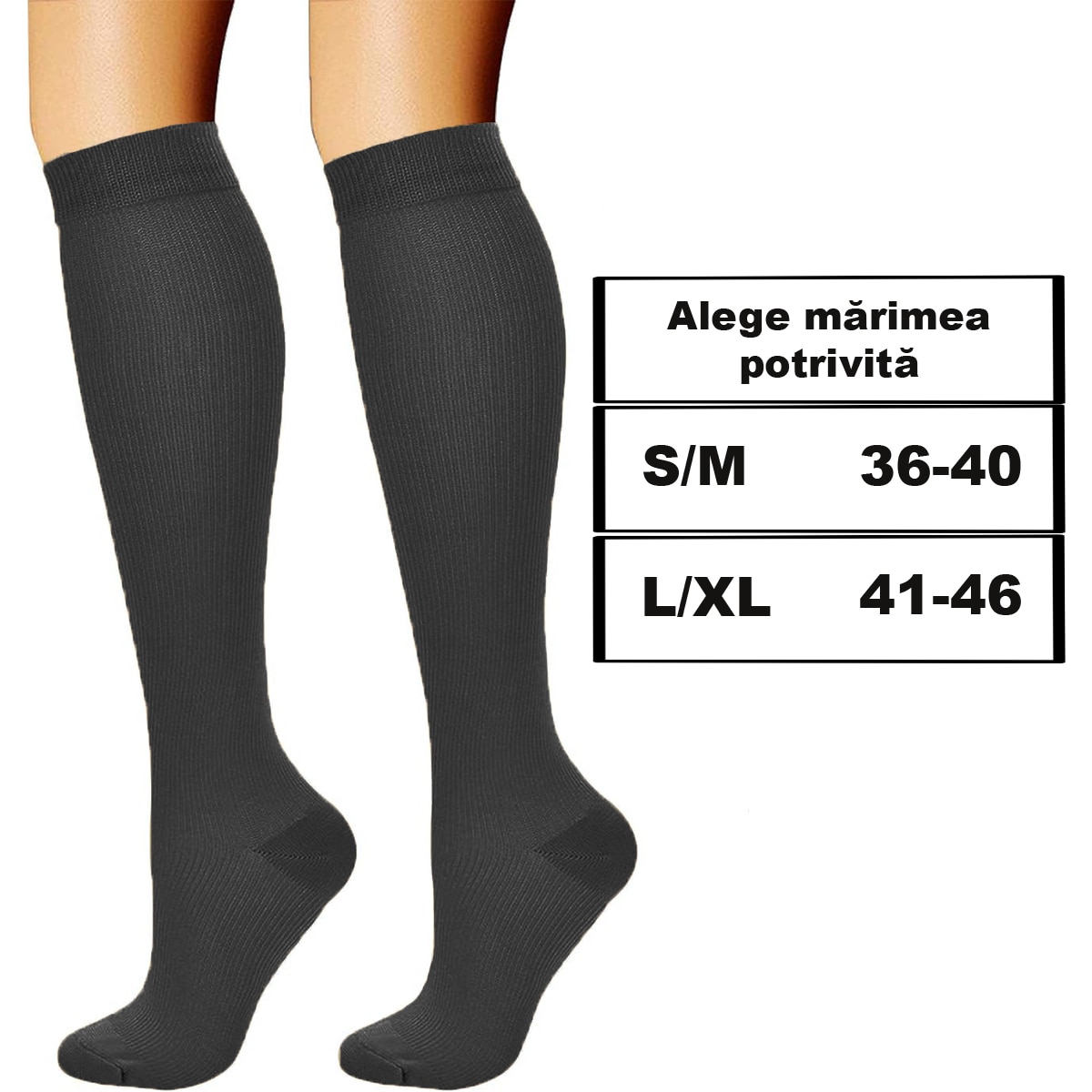Set 2 Sosete compresive zenifique, Ciorapi compresie, Imbunatatirea ...