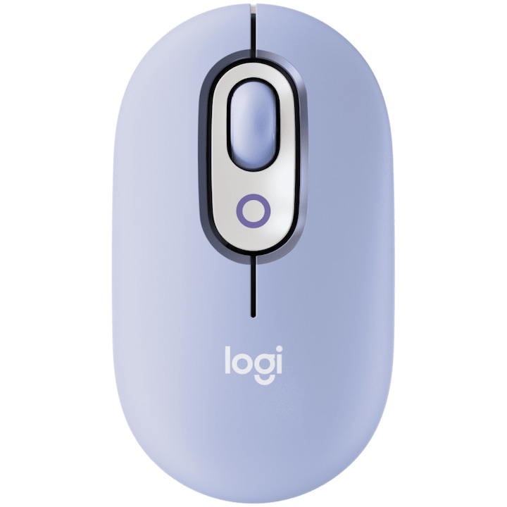 Mouse Wireless Logitech POP cu emoji, Bluetooth, Silent Touch, 3 Way ...