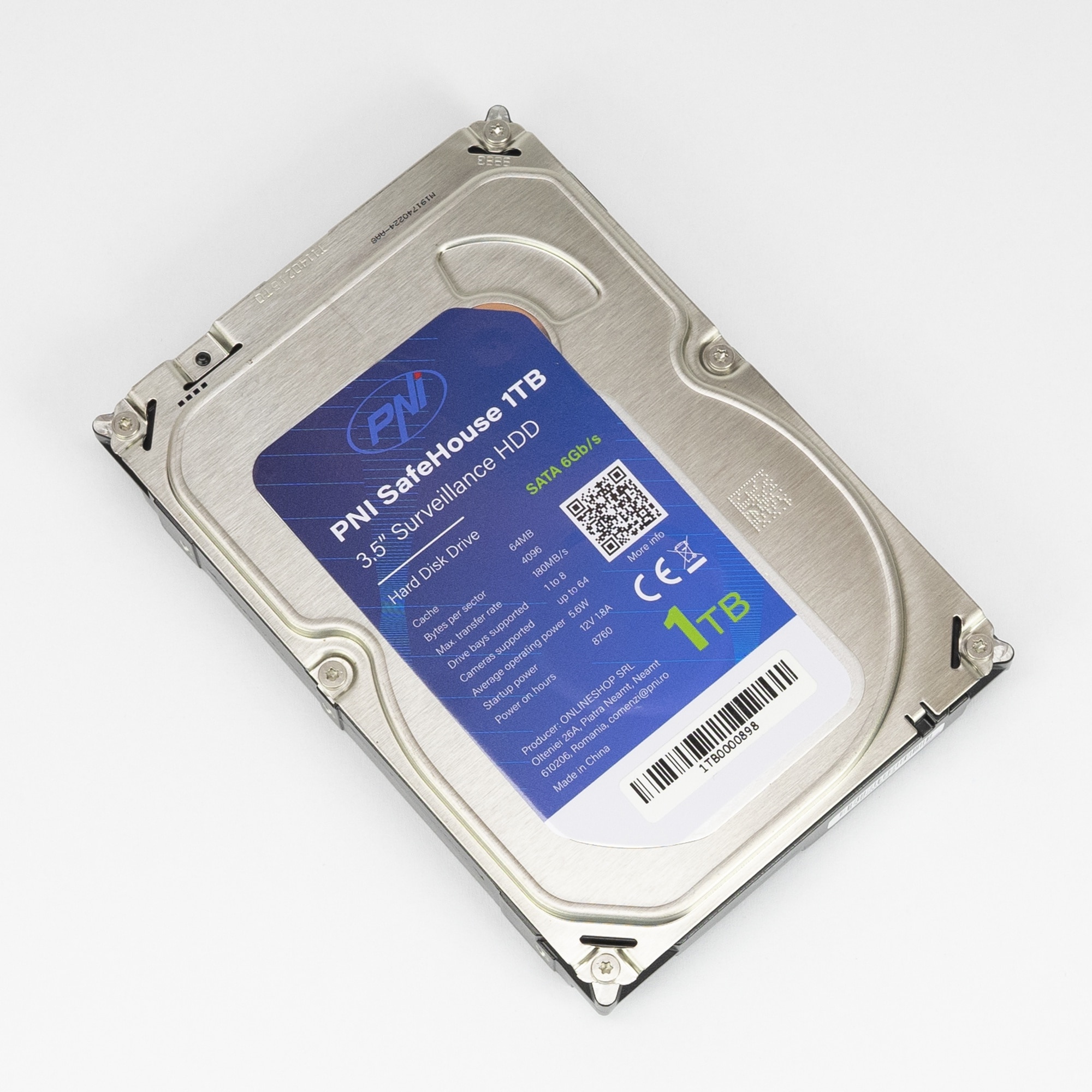 Hard Disk intern PNI SafeHouse 1TB, 3.5" HDD, CCTV, 64MB, SATA III ...