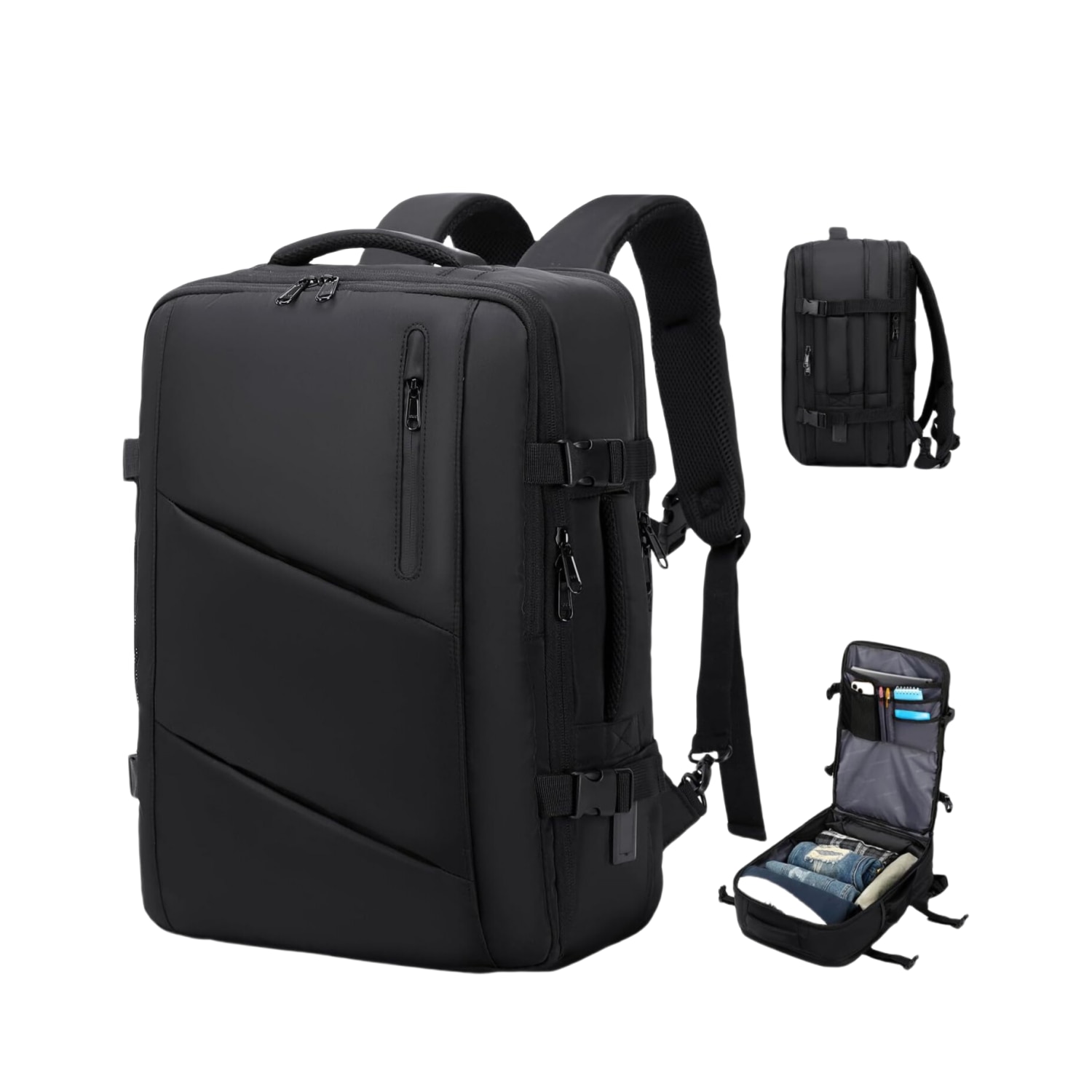 Rucsac Calatorie pentru Laptop, Rucsac travel cu expandabil pana la 40L ...