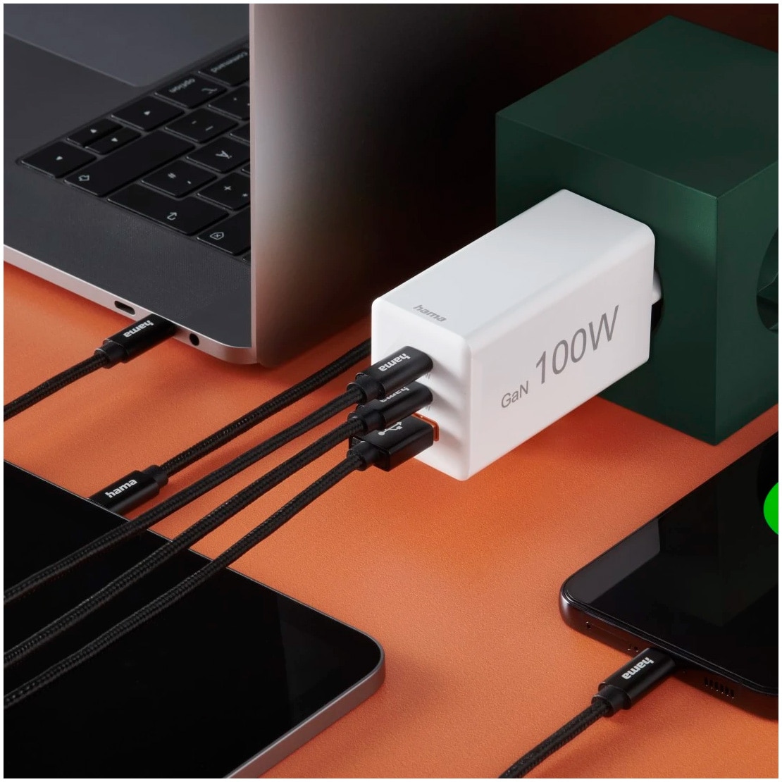 Mini-Incarcator retea Rapid Hama GaN, 2x USB-C, 1x USB-A, PD, 100 W ...