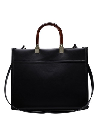 Geanta laptop pentru femei, AMRINUGL, piele, neagra, 15.6 inch, geanta ...