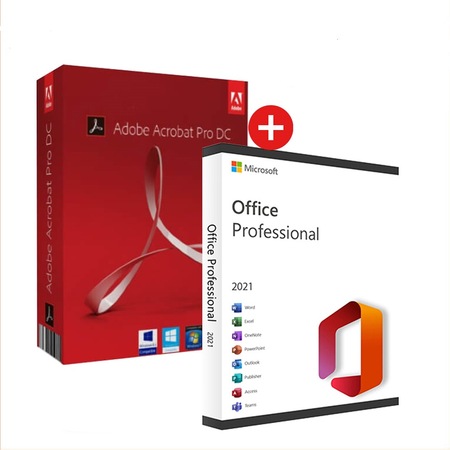 Licenta Office 2021 Professional Plus + Licenta Adobe Acrobat 2019 Pro ...