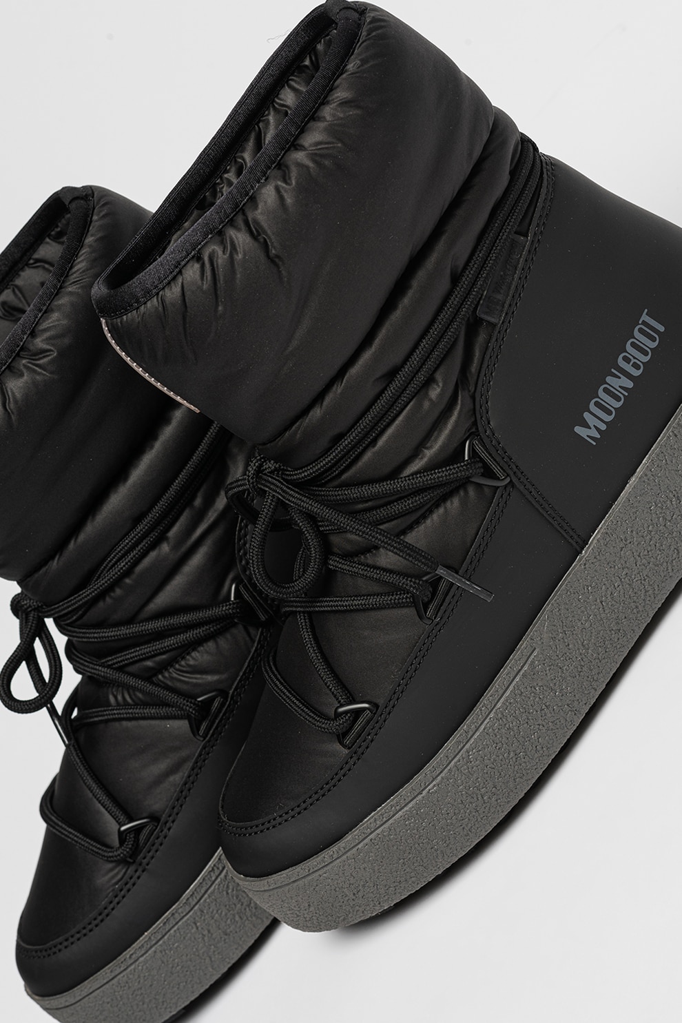 Moon Boot, Ghete flatforrm de iarna, fara inchidere EVX Puff, Negru, 40 ...