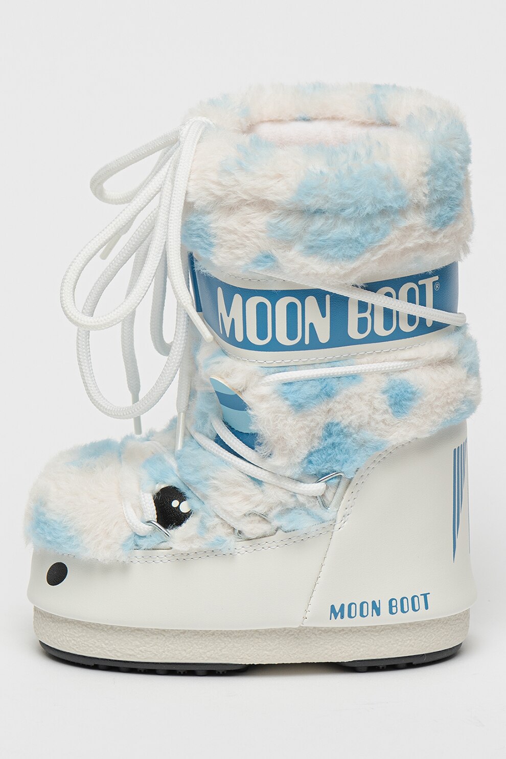 Moon Boot, Icon Yeti műszőrme csizma, Fehér, Világoskék, 23-26 EU - eMAG.hu