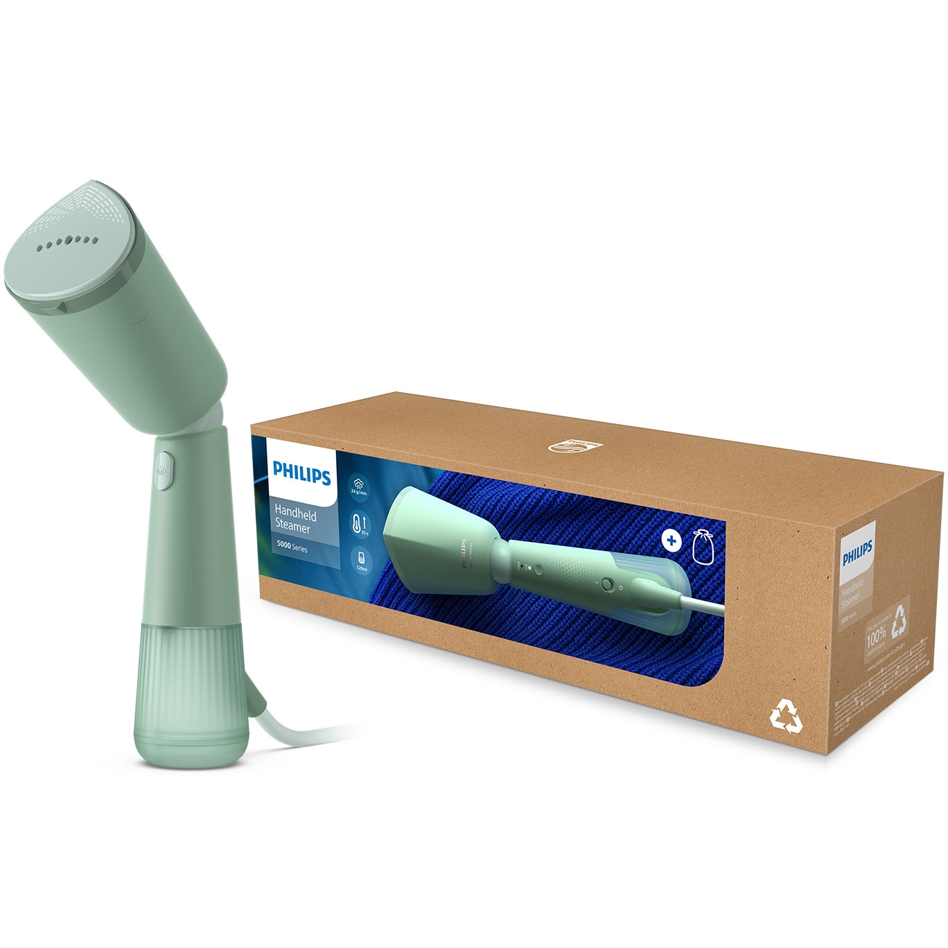 Aparat de calcat vertical portabil Philips STH5010/70 Seria 5000, 1300W ...