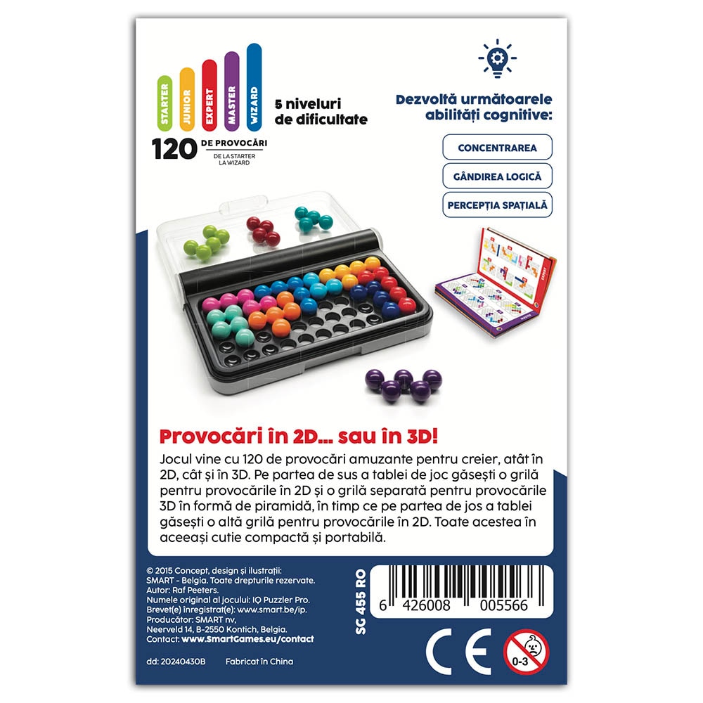 Игра Smart Games - IQ Puzzler Pro, lb. РУМЪНСКИ - eMAG.bg