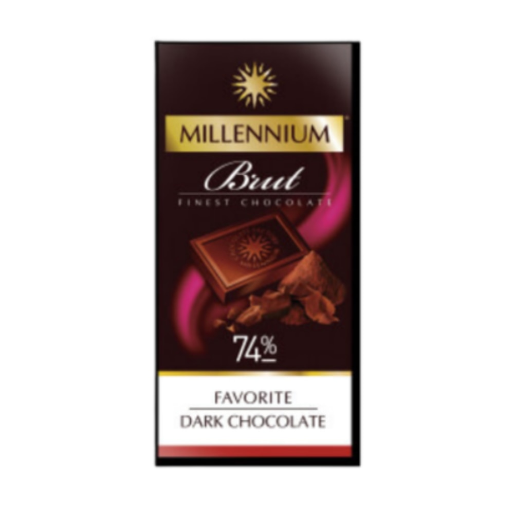 Tableta de Ciocolata Neagra Millennium 74% Cacao 100g - eMAG.ro
