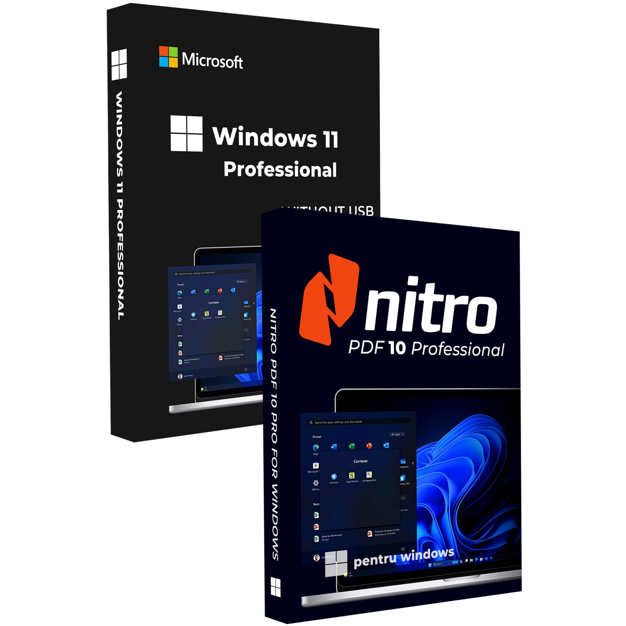 Лиценз Microsoft Windows 11 Pro + Nitro PDF 10 Professional 1 PC - eMAG.bg