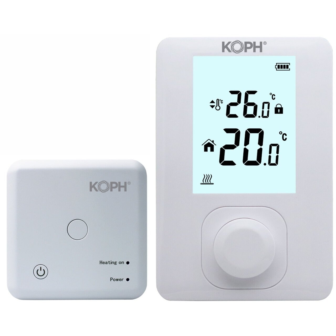Termostat ambiental neprogramabil KOPH 303RF, fara fir, pentru centrale ...