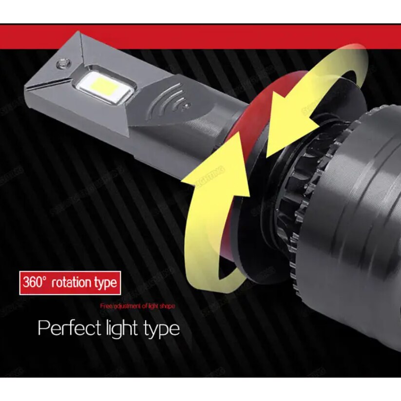 Set 2 becuri auto LED H4, 12V, 180W, 6000K, Canbus, 16000Lm, BZRSH ...