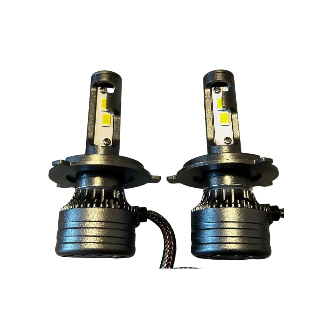 Set 2 becuri auto LED H4, 12V, 180W, 6000K, Canbus, 16000Lm, BZRSH ...