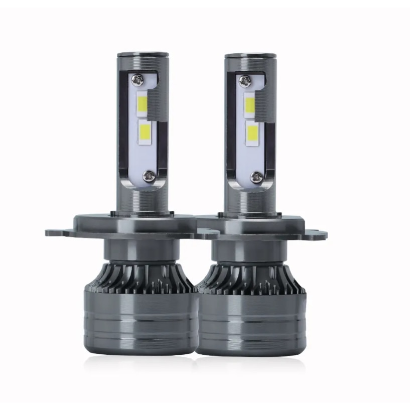 Set 2 becuri auto LED H4, 12V, 180W, 6000K, Canbus, 16000Lm, BZRSH ...