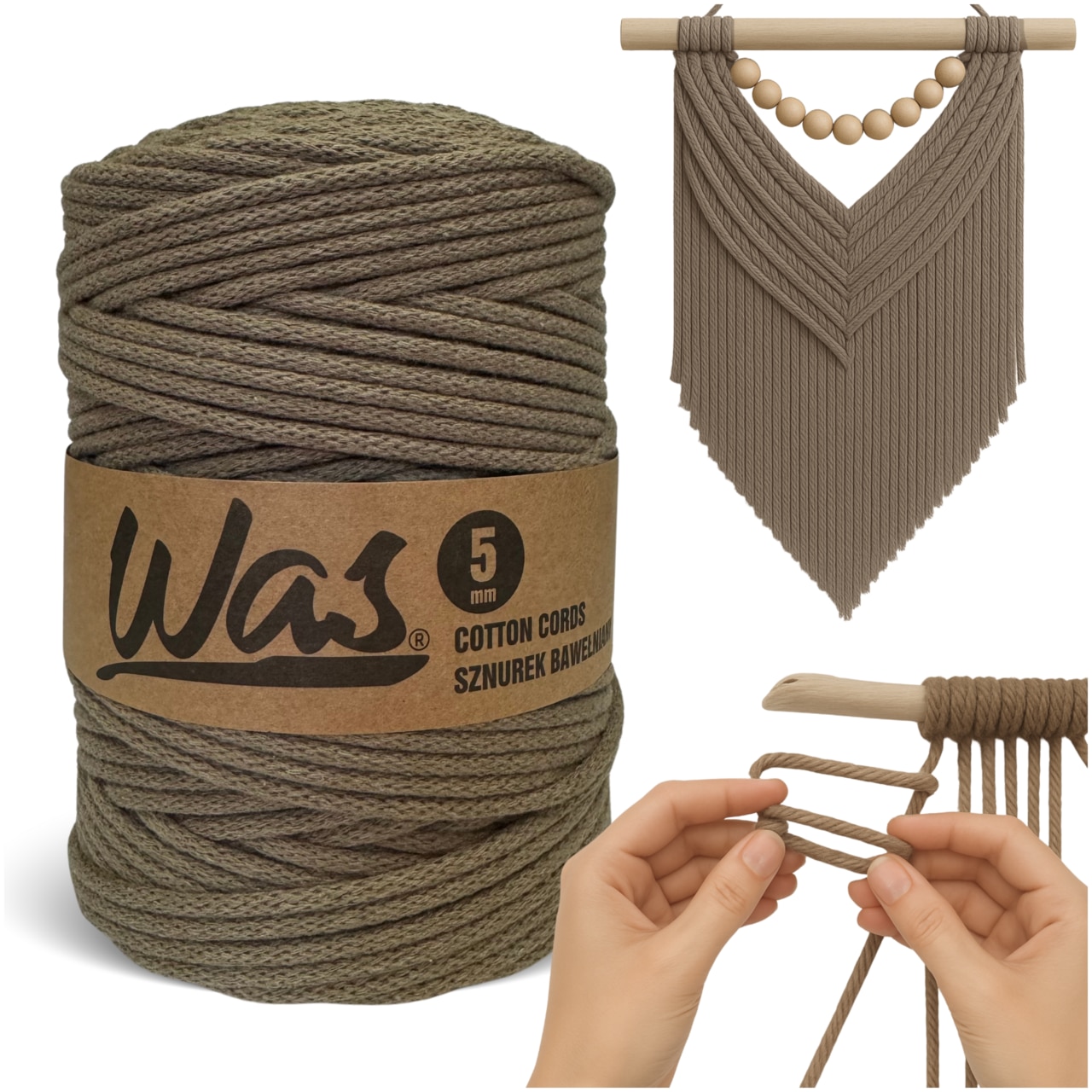Snur bumbac pentru crosetat si tricotat snur macrame WAS impletit miez ...