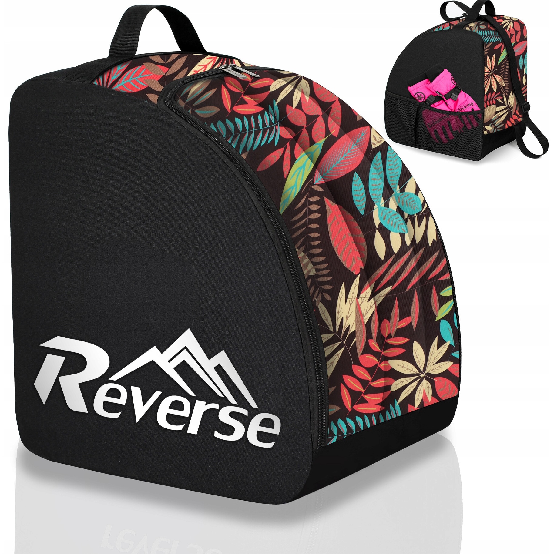 Geanta clapari, Reverse, Cordura, Model floral, Impermeabil, 42 x 40 x ...