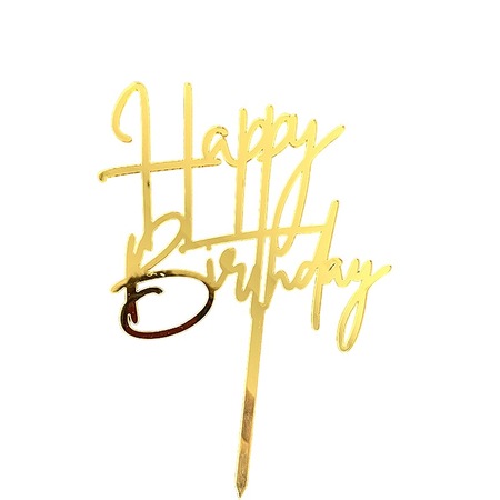 Decoratiune Topper pentru Tort, Flippy, Model Happy Birthday, Tematica ...
