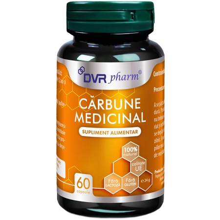 Carbune medicinal 300mg, elimina toxinele si balonarea, combate diareea ...
