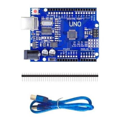 Placa dezvoltare, Arduino, Uno R3, Compatibil Arduino IDE, ATMEGA328 ...