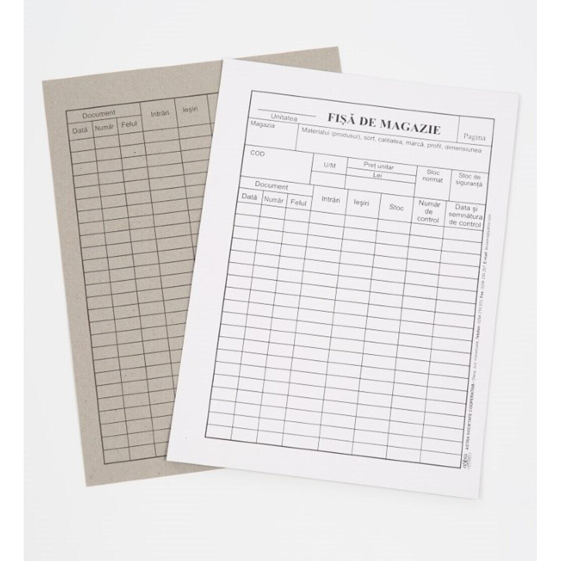 Fisa magazie, A5, volante, carton 230 g, portrait - eMAG.ro