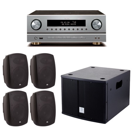 Sistem audio sonorizare interior BAR, PUB, cu Bluetooth si Subwoofer ...