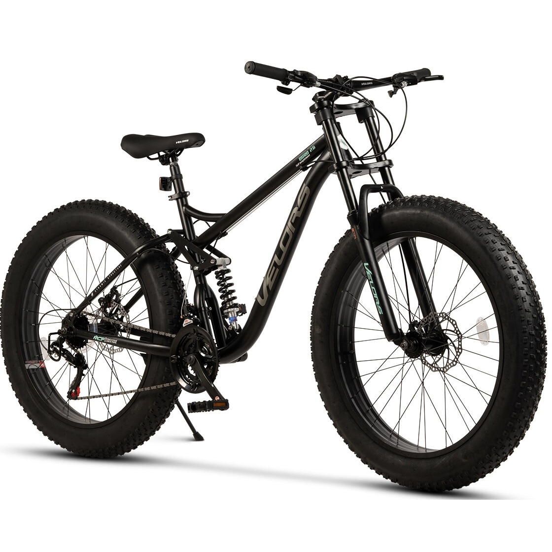 Bicicleta MTB cu Roti de 26", Furca Dubla Suspensie, Manete Secventiale ...