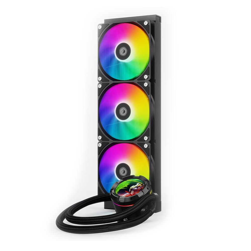 Cooler procesor cu lichid cu display ID-Cooling SL360 XE, Negru ...