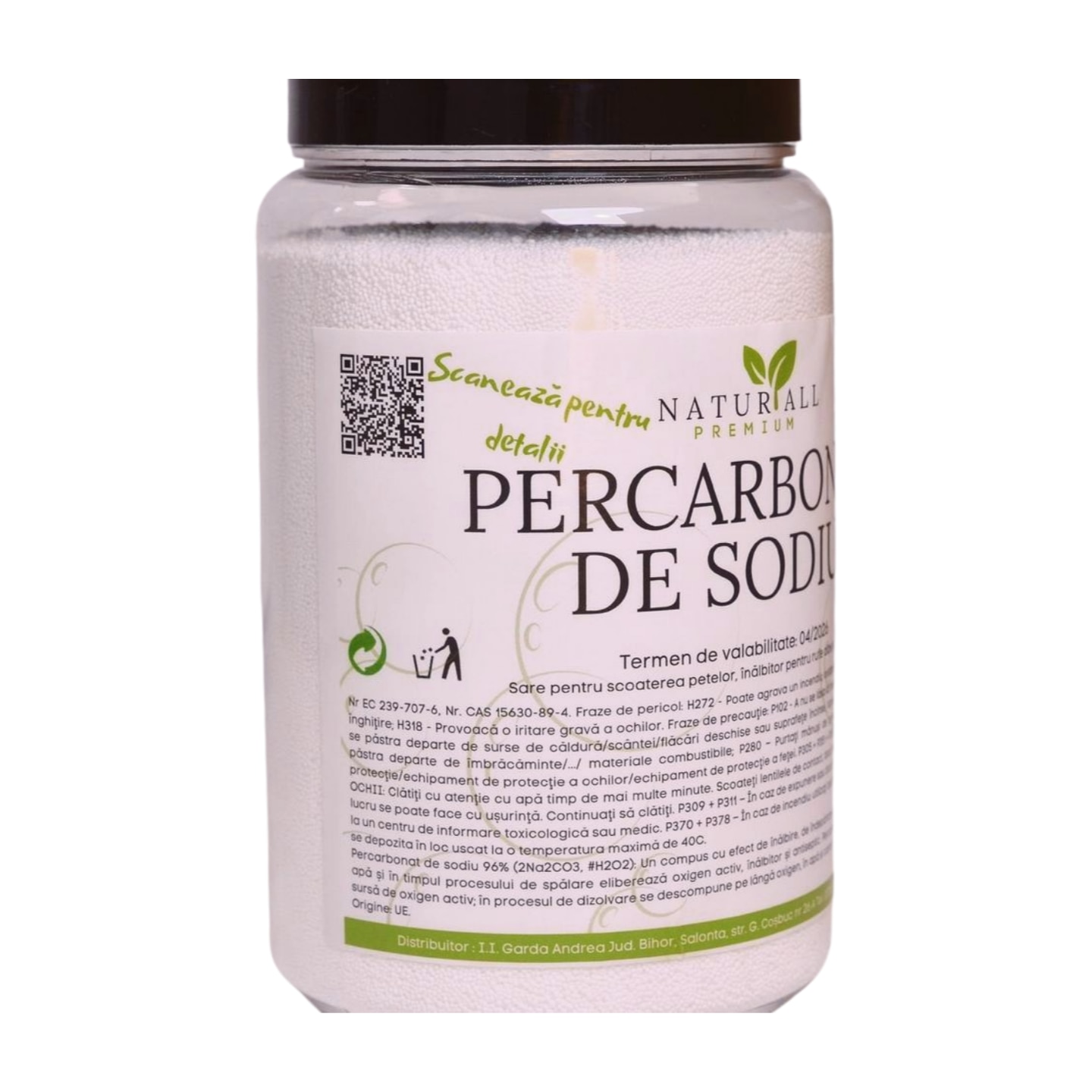 Percarbonat de sodiu, sare pentru indepartarea petelor, NaturAll ...