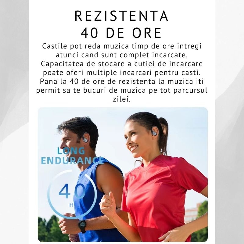 Casti Wireless Sport, MIANDREE® ActiveBuds, True Wireless, Bluetooth 5. ...