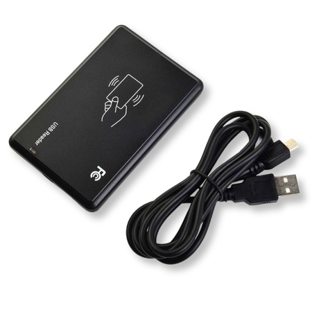 Set cititor carduri cu cablu USB RFID JT308, 125 kHz, USB, 110x80x30mm ...