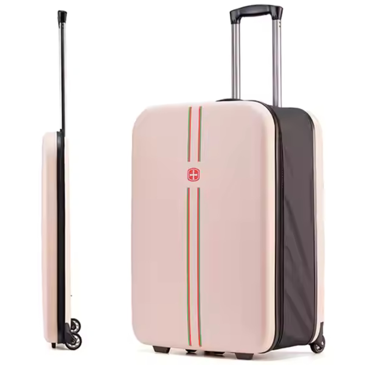 Troler pliabil mare de calatorie, Dasbo®, carcasa dura material ABS si ...