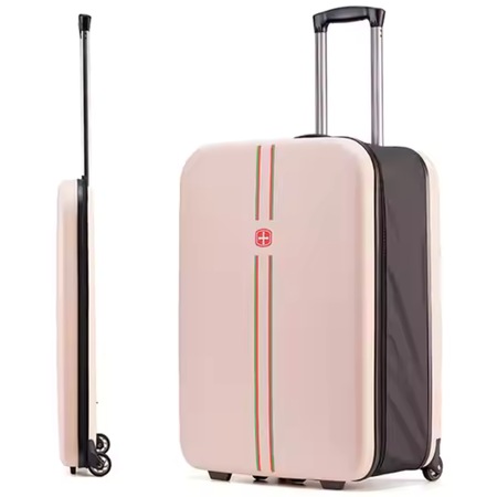 Troler pliabil mare de calatorie, Dasbo®, carcasa dura material ABS si ...