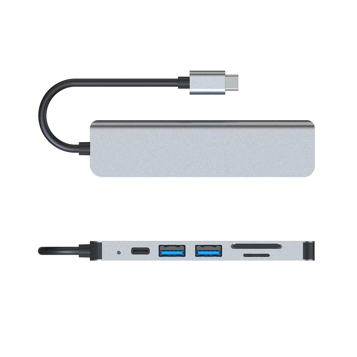 Docking station universal 6 in 1, Spacer, conectare Type-C, USB 3.0 x 2 ...