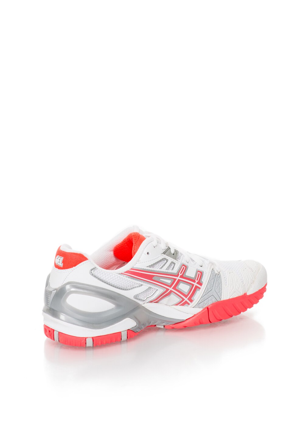 Asics, Спортни обувки Gel-Resolution 5 с релефни детайли, Бял, 7 - eMAG.bg