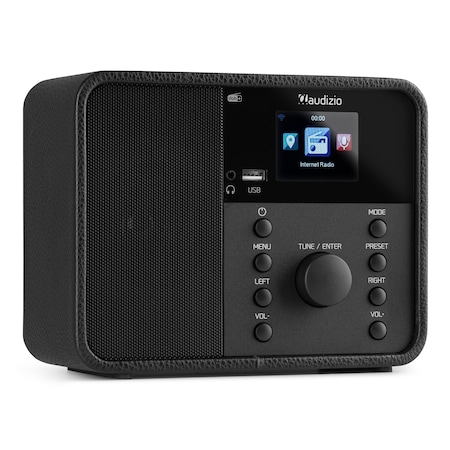 Radio internet, 40W, Bluetooth/FM/USB//DAB+/Wi-Fi, negru, Audizio NARDO ...