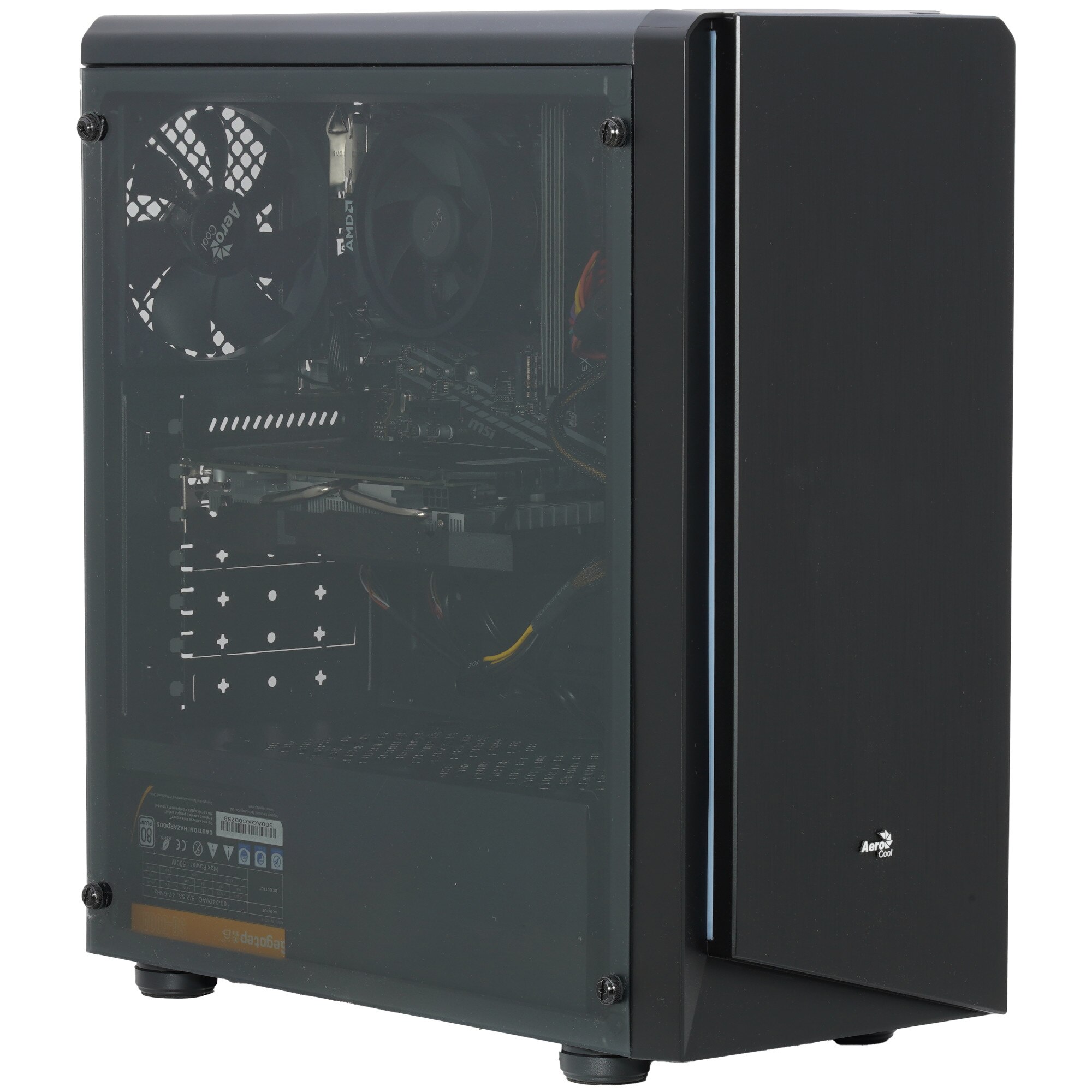 Sistem Desktop PC Gaming, Inaza Rift, AMD Ryzen 5 5500 4.2GHz, 16GB ...