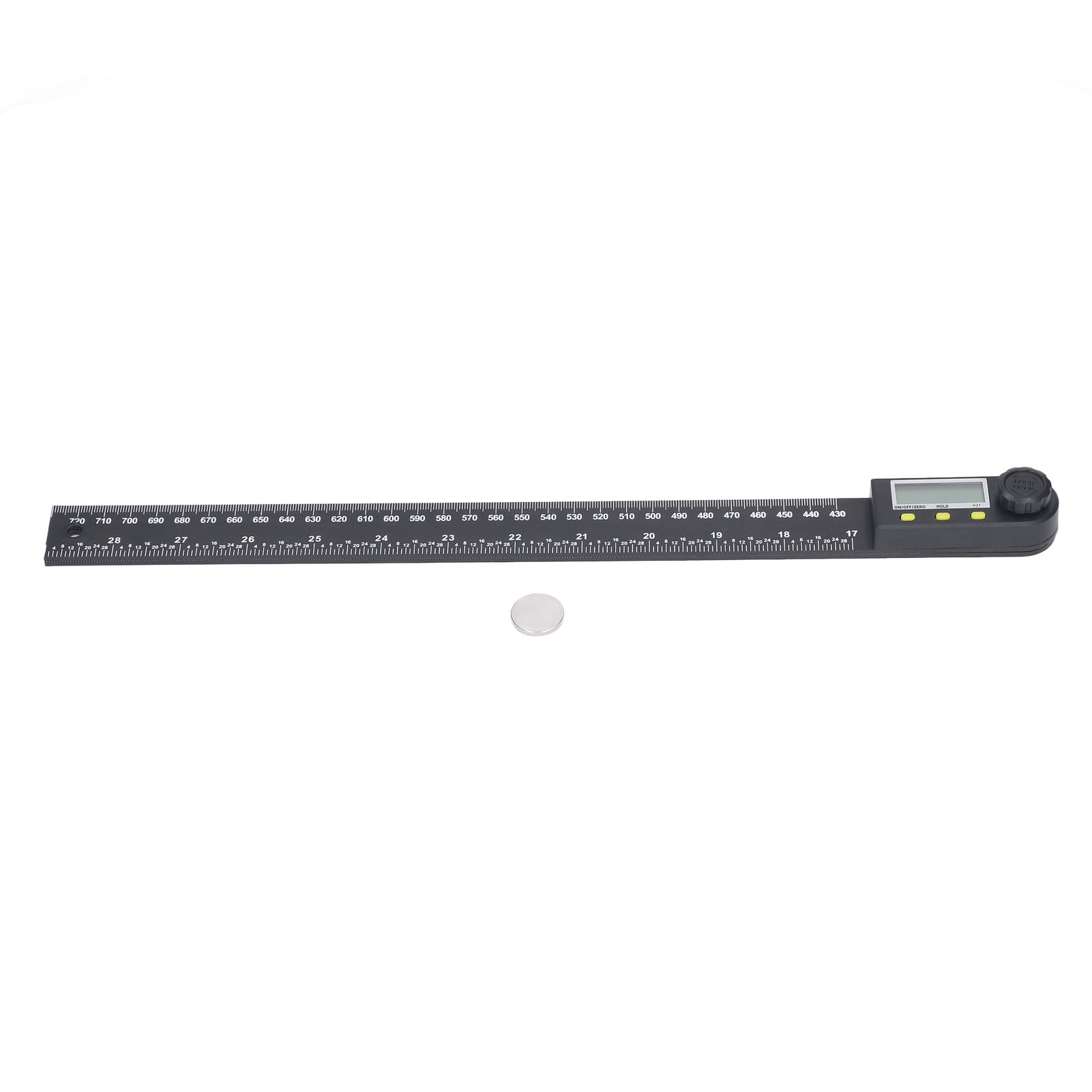 Ruler de unghi digital Enforose, 0-360 grade, 0-300mm, display LCD ...