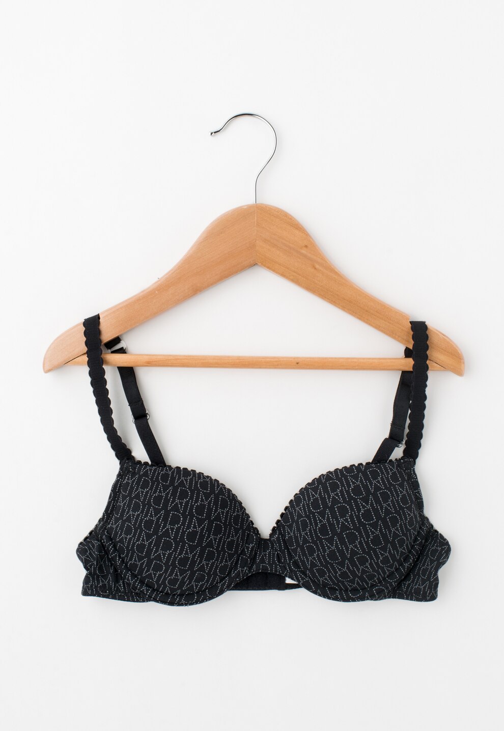 DIM Детски черен сутиен с текстова щампа 80B - eMAG.bg