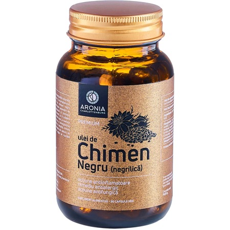 Ulei de Chimen Negru (Negrilica) Premium Vegan — 90 capsule, cu ...