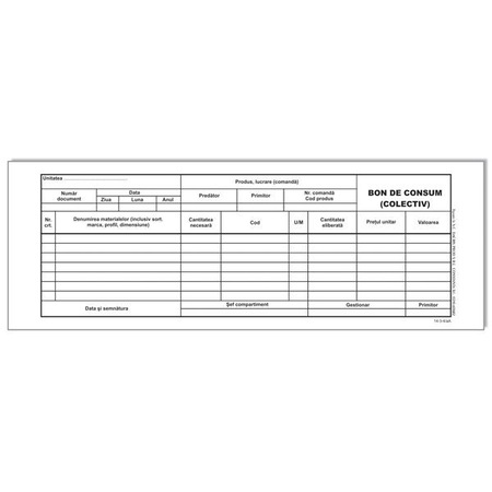 Bon Consum Autocopiativ, Format A5, 50 Set/carnet - eMAG.ro