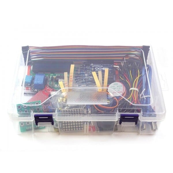 Arduino UNO Starter Kit, placa Arduino UNO, componente si senzori - eMAG.ro